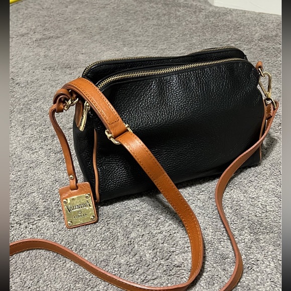 Valentina | Bags | Valentina Leather Triple Entry Crossbody Bag Italy ...